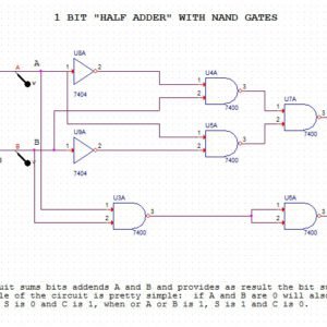 SISO 4 bit Shift Register with Flip Flop D - YouSpice