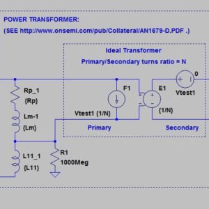 SPICE Model of Non Linear Transformer - YouSpice
